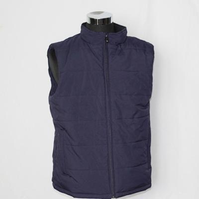 China Dark Blue Polyester Work Vests Uniforms Wrinkle Resistance With Good Wash Fastness for sale