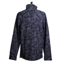 China Custom Printed Windproof Softshell Jacket Winter Sports Jacket Long Sleeve Full Zipper for sale