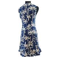 China Ladies Flounce Hem Floral Dress Knee Length for sale
