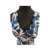China Ladies Flounce Hem Floral Dress Knee Length for sale