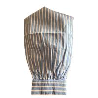 China Blue And White Striped Spring Turn Down Collar Shirt for sale