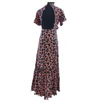 China Summer Floral Printed Short Sleeve Ladies Casual Wear for sale