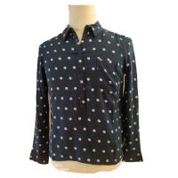 China Autumn Female Long Sleeve Floral Blouse And Shirt With Chest Pocket for sale