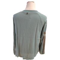 China OEM Female Chiffon O Neck Viscose Embroidery Blouse for sale