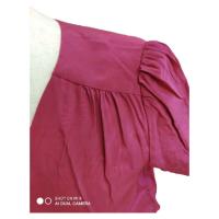China Lady V Neck Breathable Viscose Short Sleeve Blouse for sale