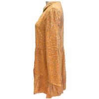 China Female Pleated Unlined Long Sleeve Shirtdress Knee Length for sale