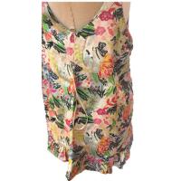 China Adjustable Shoulder Straps Viscose Floral Print Tank Tops For Women for sale