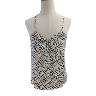 China Leopard Print Spaghetti Straps For Summer Women'S 100% Viscose for sale