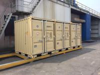China 6.5ft Tricon Portable Storage Mini Box 6ft x 8ft Corten Steel Container for Storage or Shipping for sale