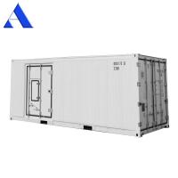 China Dual Temperature 2-Room ISO 20ft Marine Refrigerated Container ISO Certified Aluminium Deep Freezers with Corten Steel for sale