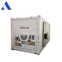 China Dual Temperature 2-Room ISO 20ft Marine Refrigerated Container ISO Certified Aluminium Deep Freezers with Corten Steel for sale