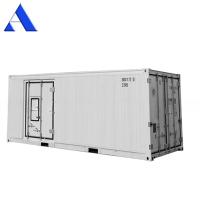 China Dual Temperature 2-Room ISO 20ft Marine Refrigerated Container ISO Certified Aluminium Deep Freezers with Corten Steel for sale