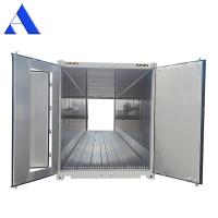 China Stroage Function Double Rear End Swing Door 40ft PU Foam Insulated Reefer Refrigerated Body Shipping Isolated Container for sale
