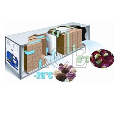 China 40ft Refrigerated iso Container with Max payload 27580KG 28.4CBM Capacity Dual Temperature Reefer Freezer and Chiller for sale