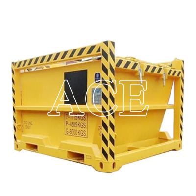 China 1115KGS Tare Mass Offshore Cutting Mud Skip BV Certified Closed Container for Drilling -20 C Design DNV 2.7-1 Standard for sale