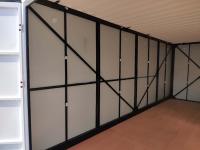 China Galvanized 3m 4m 6m 20ft Flat Pack Mobile Storage Portable Foldable Self Storage Container for Space Efficiency for sale