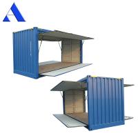 China 20ft Side Door Steel Dry Container ABS Ventilate Cover Double Swing High Cube Shipping Container with 20 Foot Opening for sale