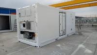 China Carrier Cooler 20ft Reefer Container with Side Door Aluminum Bottom Thermo King Refrigerated Freezer for sale
