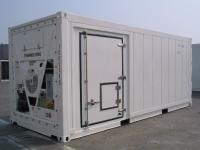 China Carrier Cooler 20ft Reefer Container with Side Door Aluminum Bottom Thermo King Refrigerated Freezer for sale