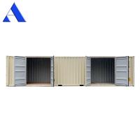 China 40ft One Side Door Opening Dry Shipping Container 40 40 Foot HC or GP Steel Material CSC Certified with Internal Dimensions for sale