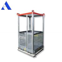 China 45C Lifting Angle 3CBM DNV 2.7-1 Steel Dry Container Offshore Personal Transfer Basket with CSC and BV Certificates for sale