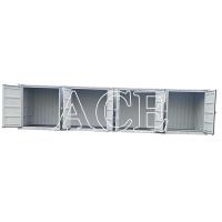 China 67.7cbm Capacity 40ft High Cube Open Side Shipping Container with 4 Side Doors 12192 x 2438 x 2896 mm External Dimensions for sale
