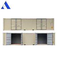 China 40ft High Cube Open Side Shipping Container with 12192 x 2438 x 2896 mm External Dimensions and Customizable Features for sale