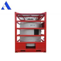 China 2900L-5000L Capacity Vertical Offshore Tank Container with Lifting Frame Weld Seam Acid Cleaning and Passivation Finish for sale