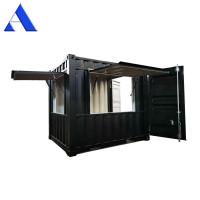 China Kiosk 10ft Shipping Container Coffee Shop Custom Made Movable Bar Cafe Store with Plywood Floor for sale