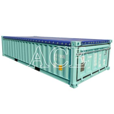 China 20ft Half Height Soft Open Top Container with Tarpaulin Roof Cover BV Certified High Capacity Bulk Ore Storage Solution for sale