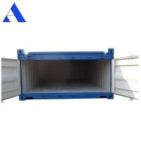 China 20ft Half Height Soft Open Top Container with Tarpaulin Roof Cover BV Certified High Capacity Bulk Ore Storage Solution for sale