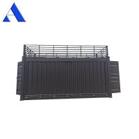 China Professional Customized Side Opening 20ft Shipping Container Coffee Shop Fast Food Shop with Ladder and Top Security Rail for sale