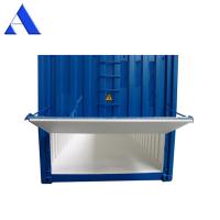 China Top Loading Front Unloading Steel Floor 20ft Dry Cargo Grain Intermediate Bulk Storage ISO Shipping Container for sale