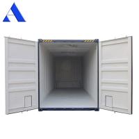 China Top Loading Front Unloading Steel Floor 20ft Dry Cargo Grain Intermediate Bulk Storage ISO Shipping Container for sale
