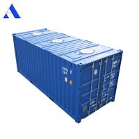 China Top Loading Front Unloading Steel Floor 20ft Dry Cargo Grain Intermediate Bulk Storage ISO Shipping Container for sale
