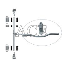 China High Security Shipping Containers Door lock set Silver Forged or Flat Handle with ISO Spare Parts and Accessories for sale