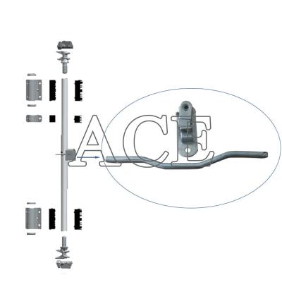 China High Security Shipping Containers Door lock set Silver Forged or Flat Handle with ISO Spare Parts and Accessories for sale