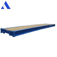 China 12 Meters 40 Foot CSC Certified Dry Steel Container Platform with Internal Dimensions of 12192 x 2438 x 482 mm for sale