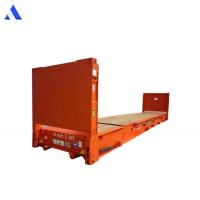 China 20ft 20 ft 20 Flat Rack Flatrack Container Ocean Shipping Containers Tare Weight 2750KGS Floor 28mm Plywood Floor for sale