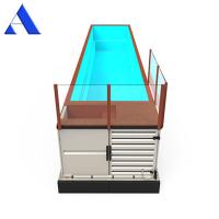 China 40ft Shipping Container Swimming Pool Outdoor with Durable Corten-A Structure and Plywood Floor for sale