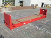 China 40ft 40' Steel Corten Steel Flat Rack Shipping Containers with Plywood Floor and Collapsible End Flatrack CSC Certified for sale