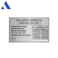 China Stainless Steel CSC Plate for 20' Container Parts and Corrosion Prevention in ISO Shipping Container for sale