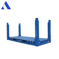 China 20ft 20 ft Flat Rack Container with CSC Certified Custom Color Logo Corten Steel Fixed Corner Post and BV GL ABS Approval for sale