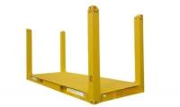 China 20ft 20 ft Flat Rack Container with CSC Certified Custom Color Logo Corten Steel Fixed Corner Post and BV GL ABS Approval for sale