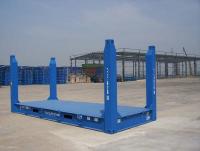 China 20ft 20 ft Flat Rack Container with CSC Certified Custom Color Logo Corten Steel Fixed Corner Post and BV GL ABS Approval for sale