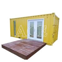 China Custom Made Luxury Prefab Container House Flexible Design with Aluminum Window and 20ft Shipping Container for sale