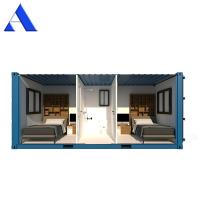 China Custom Made Luxury Prefab Container House Flexible Design with Aluminum Window and 20ft Shipping Container for sale