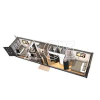 China Custom Made Luxury Prefab Container House Flexible Design with Aluminum Window and 20ft Shipping Container for sale