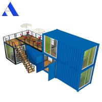 China Custom Made Luxury Prefab Container House Flexible Design with Aluminum Window and 20ft Shipping Container for sale