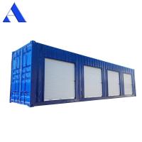 China Pop Up Roller Shutter Side Door 20ft 40ft Self Storage Shipping Container in Shandong Hebei with Floor Plywood or Steel for sale